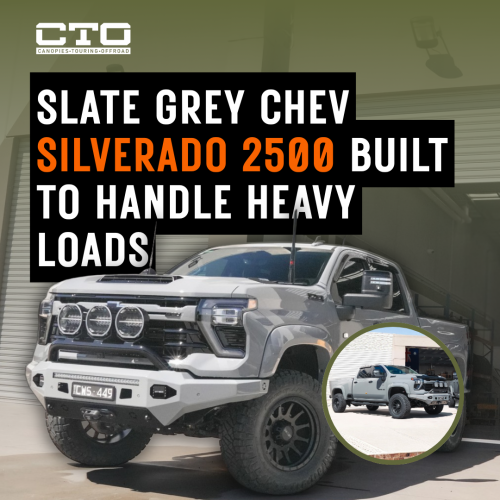 Slate Grey Silverado 2500 built to handle heavy loads | CTO Industries